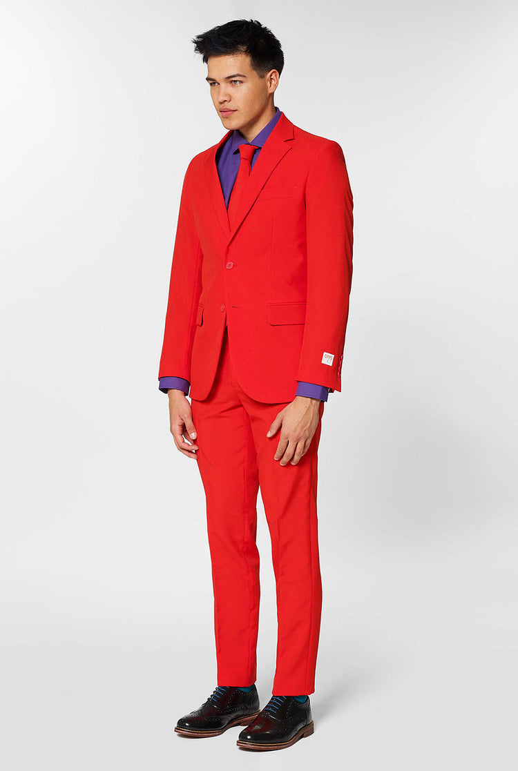 Rood pak, netjes of casual, shop het nu! | OppoSuits